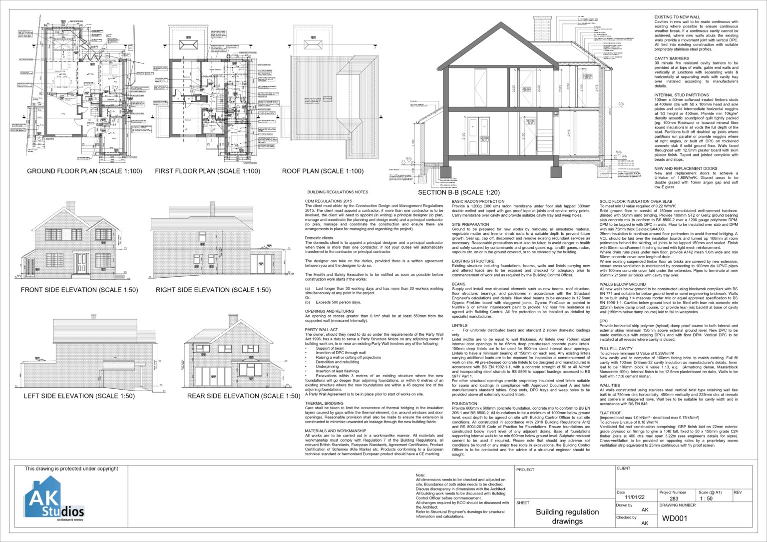 Building Regulation Drawings – AK Studios Architects